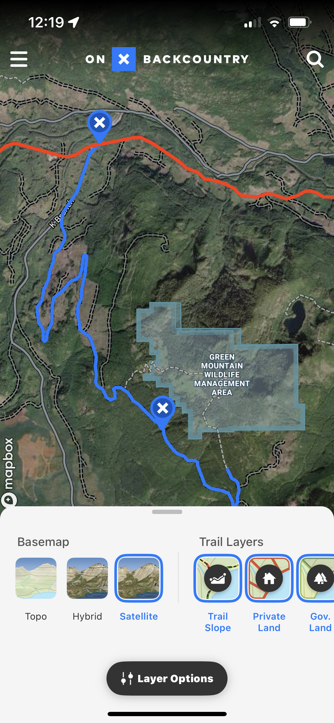 OnX Backcountry GPS App Review - Pack & Trail